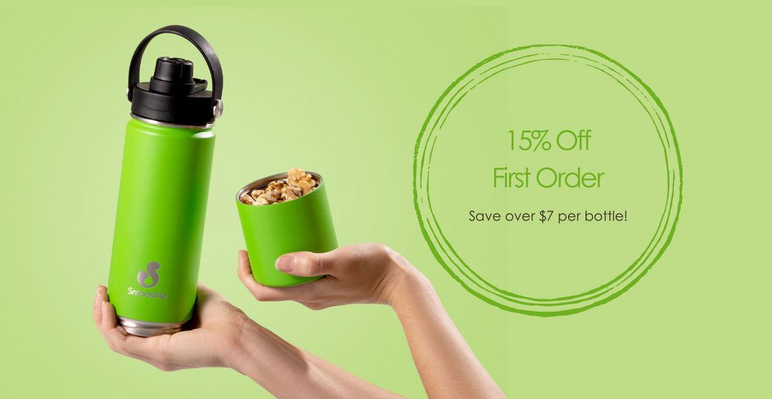 Smooshie - Water Bottle with Snack Compartment